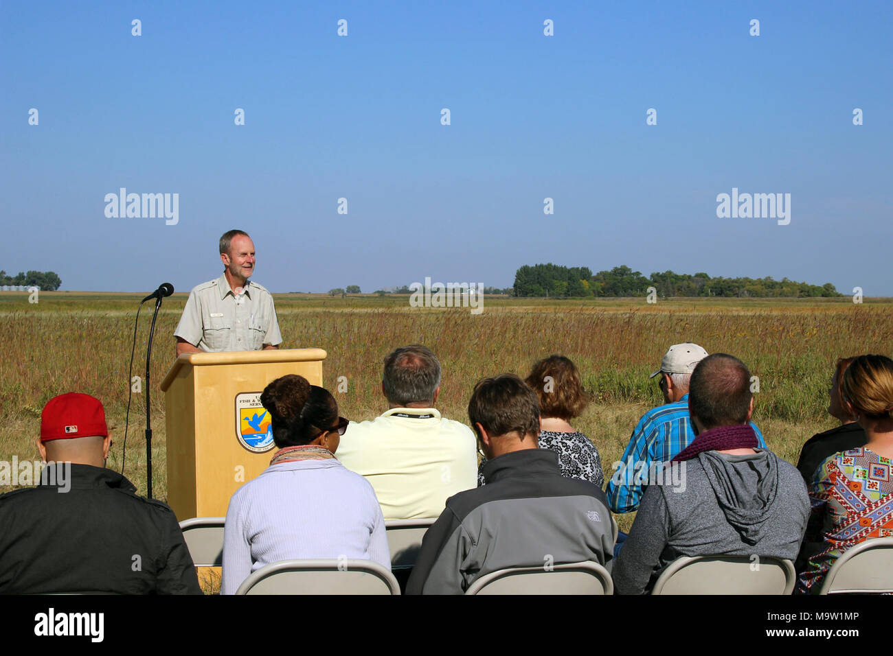 Larry Martin at the Jim Gritman Waterfowl Production Area Dedication ...