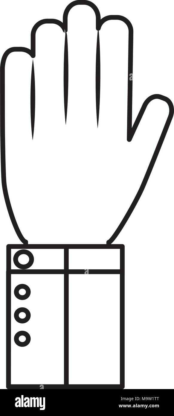 hand human isolated icon Stock Vector Image & Art - Alamy