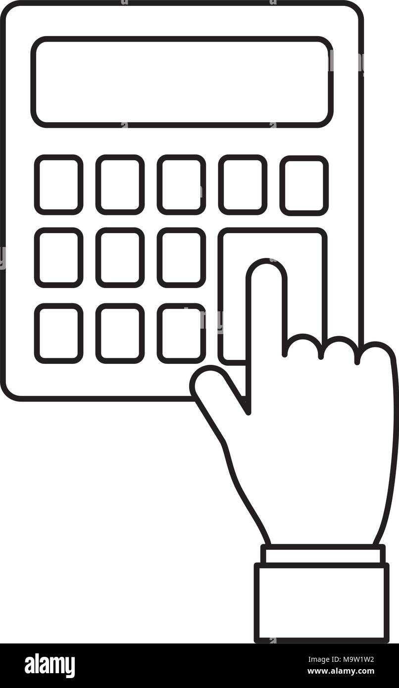 Finger calculator Black and White Stock Photos & Images - Alamy