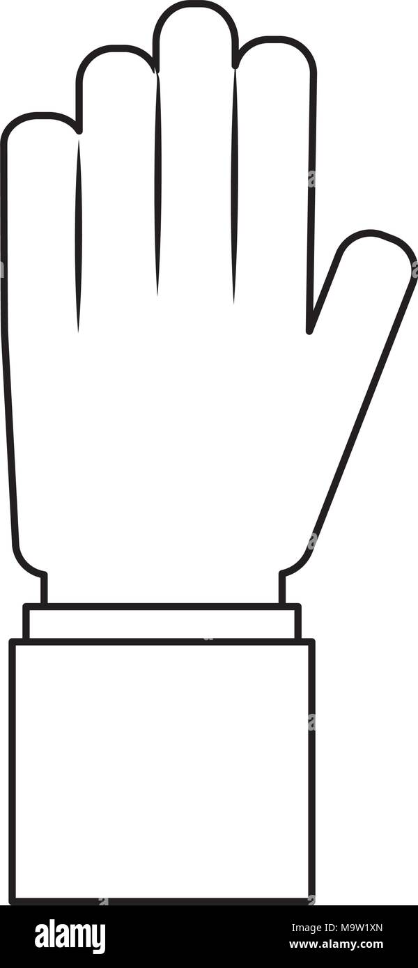 hand human isolated icon Stock Vector Image & Art - Alamy