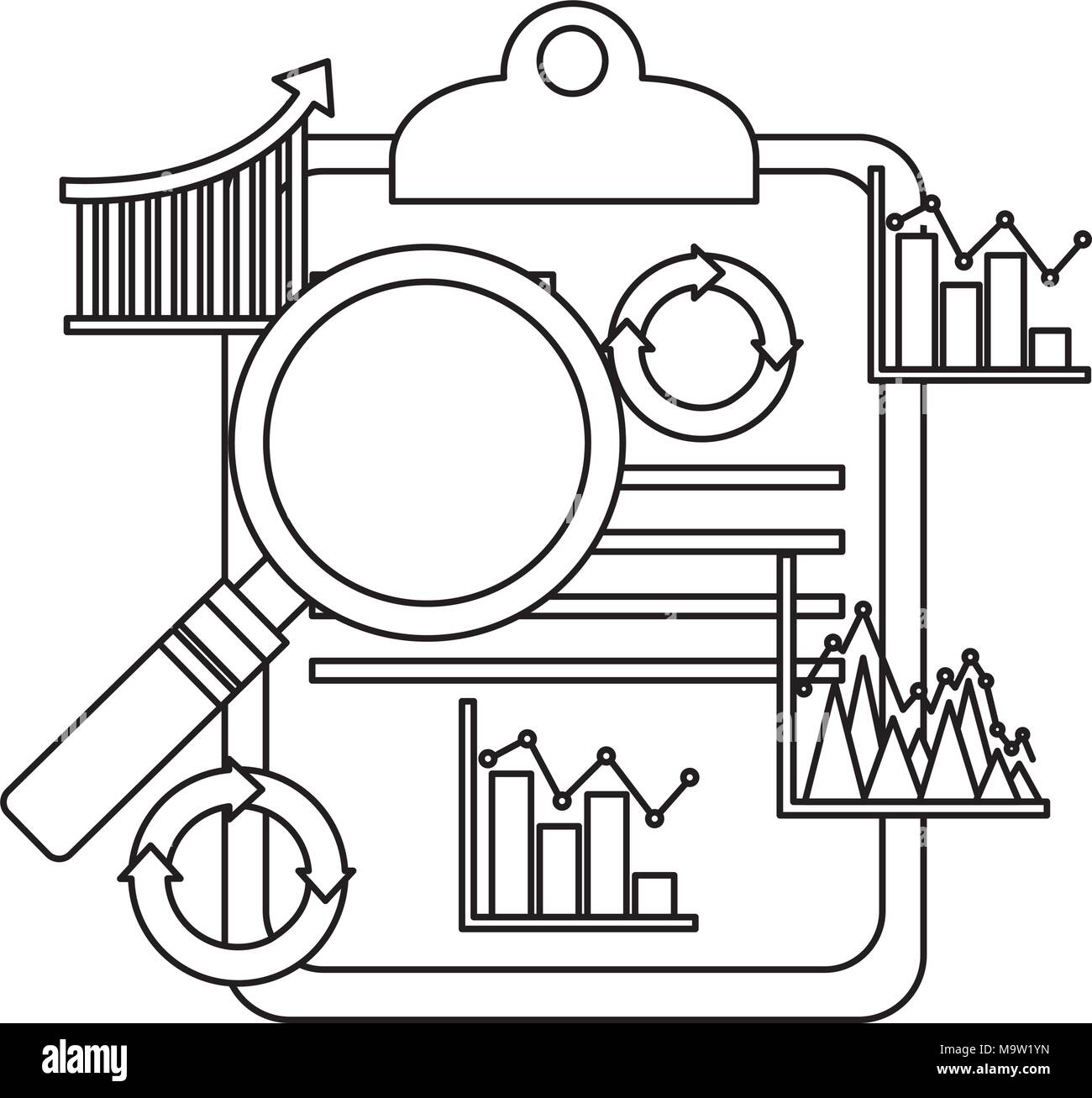 statistics infographic set icons Stock Vector Image & Art - Alamy