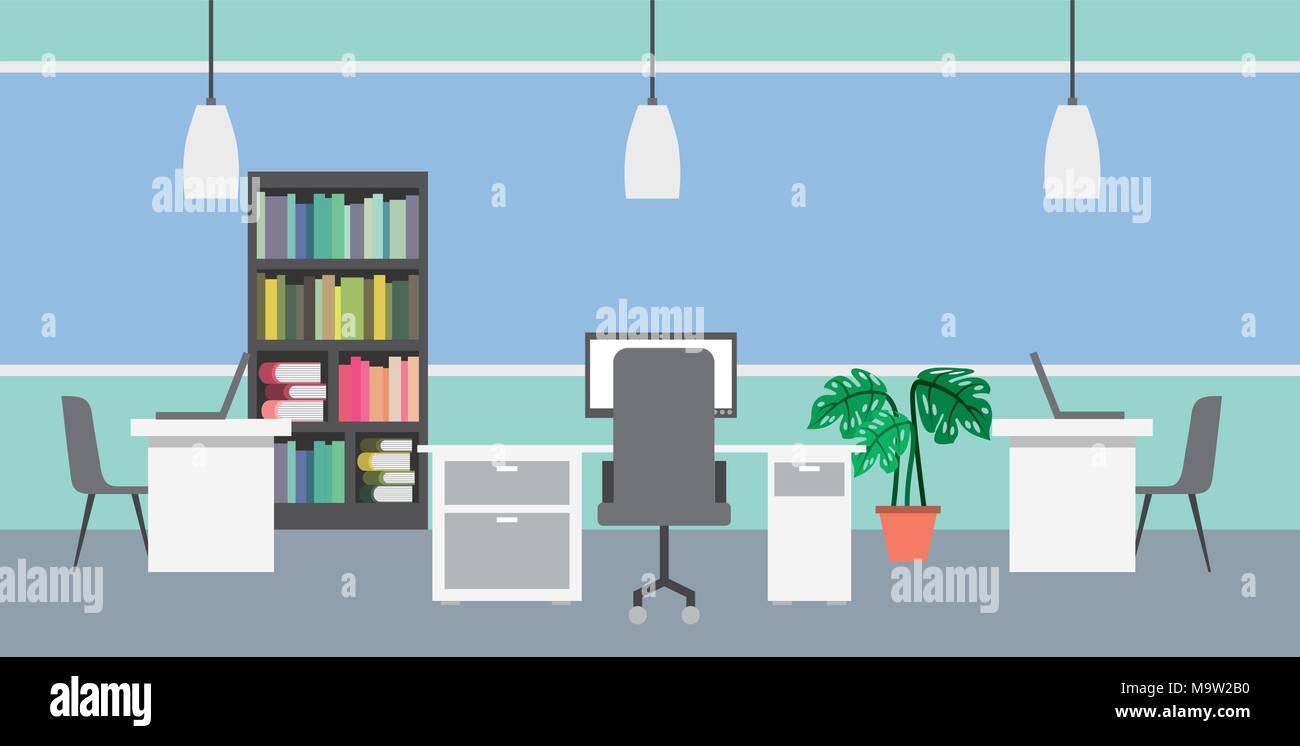 interiores workspace coffee shop restaurant Stock Vector Image & Art ...