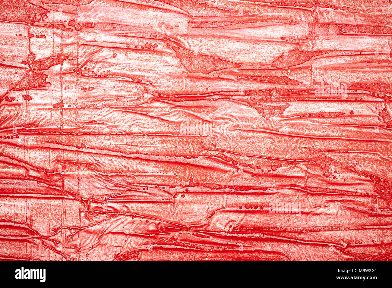Red bumpy wall stucco texture background, crumpled leather imitation ...