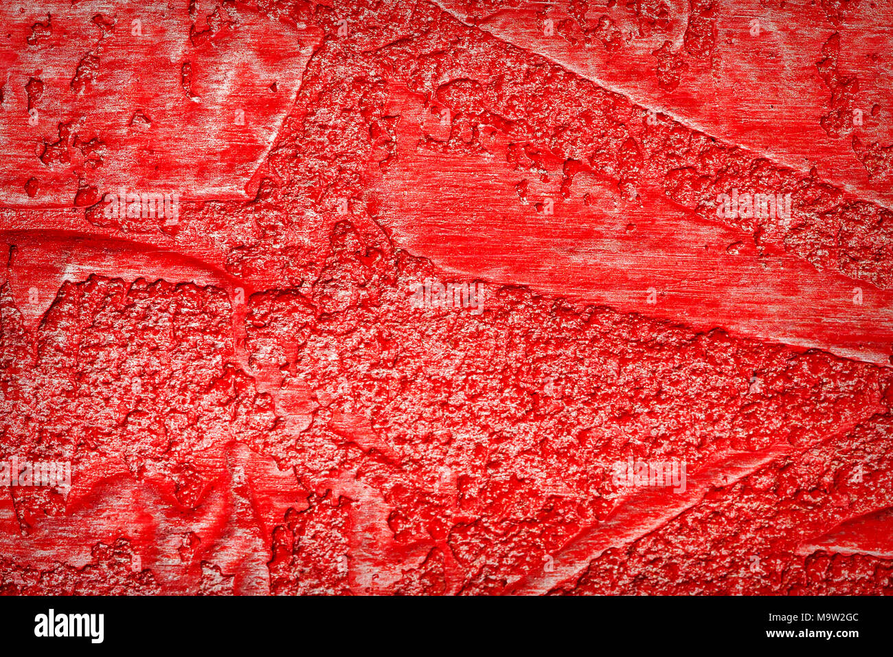 Red bumpy wall stucco texture background, crumpled leather imitation ...