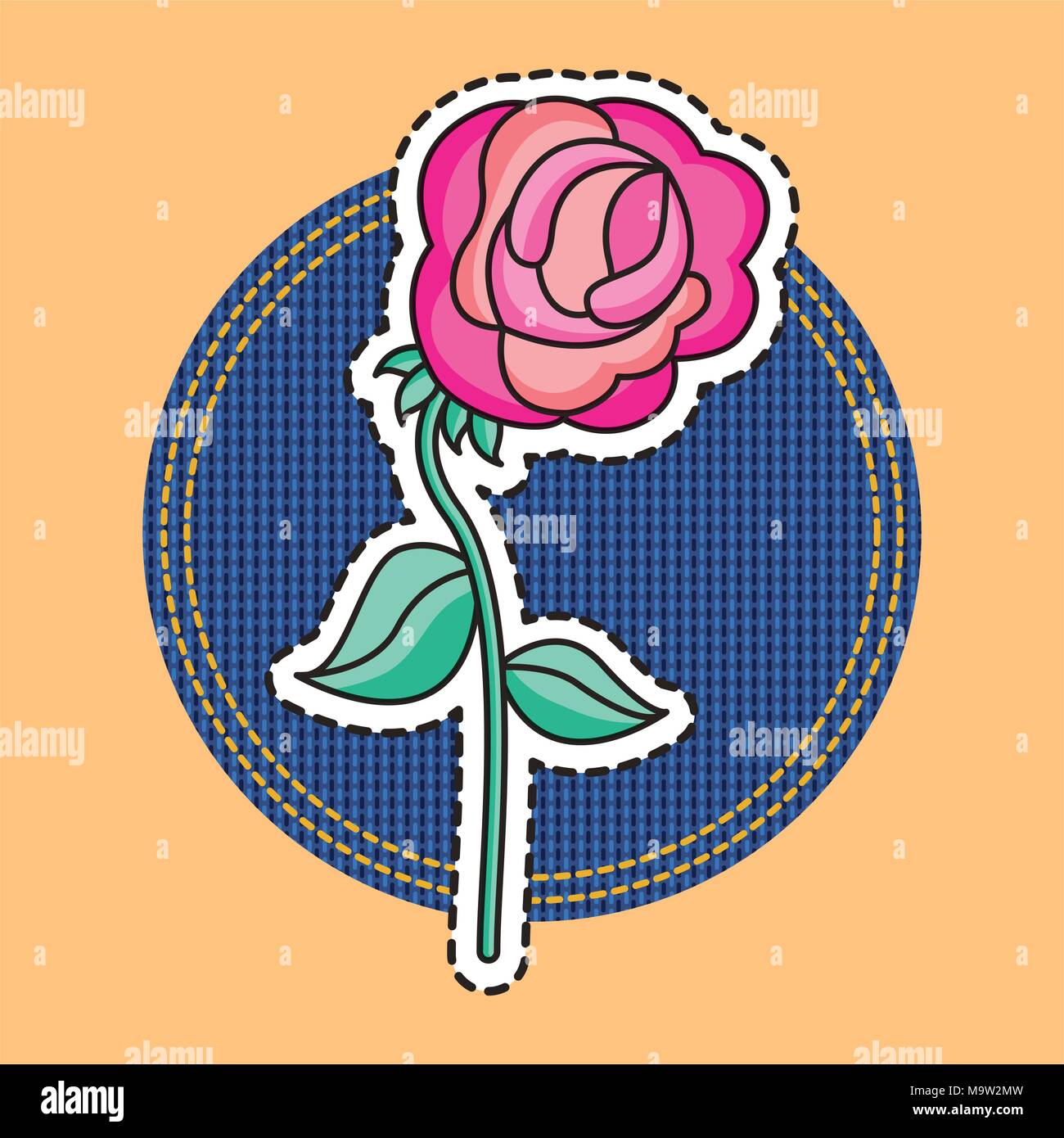 Rose patches Stock Vector Images - Alamy