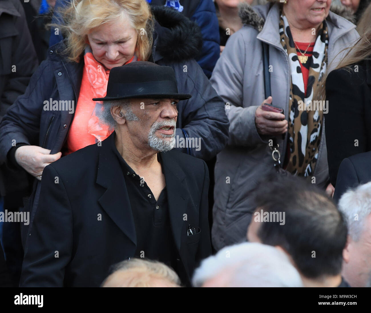 Paul Barber after the funeral service of Sir Ken Dodd at Liverpool ...