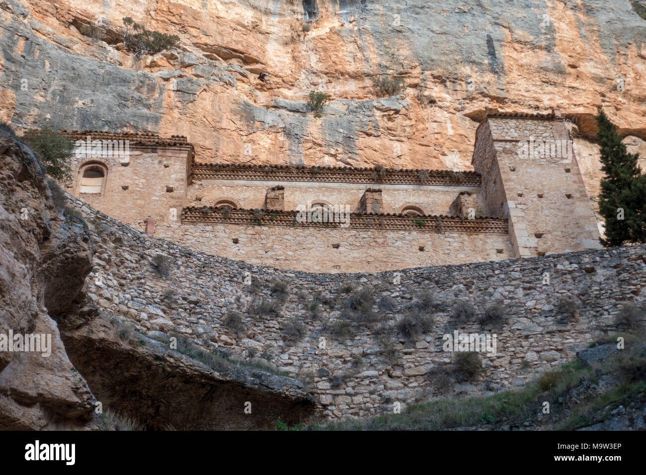 River canyon Mesa and jaraba monastery, Spain Stock Photo - Alamy