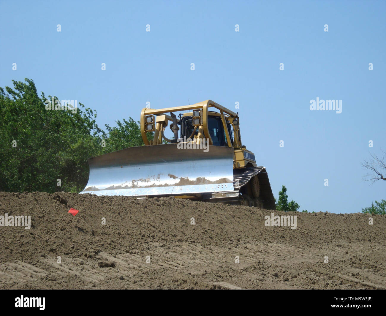 Dozer at work. DeSoto Refuge staff rallied with local landowners to ...