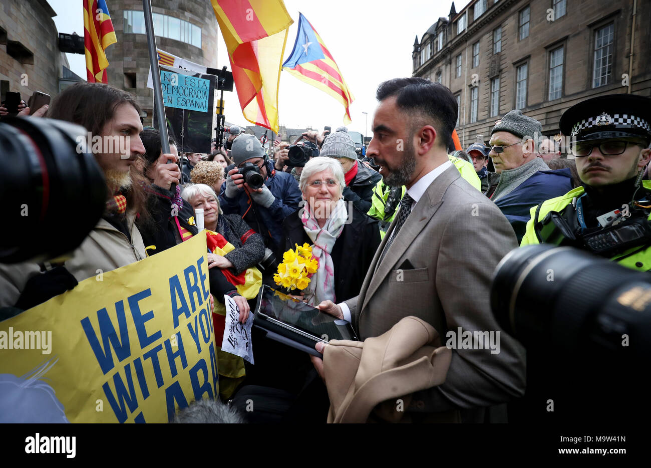 Lawyer Aamer Anwar Outside Edinburgh Sheriff Court High Resolution ...