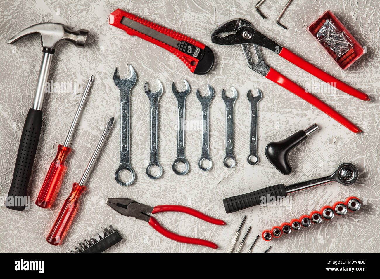 DIY Tools set Stock Photo - Alamy