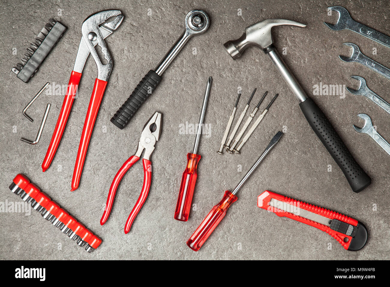DIY Tools set Stock Photo - Alamy