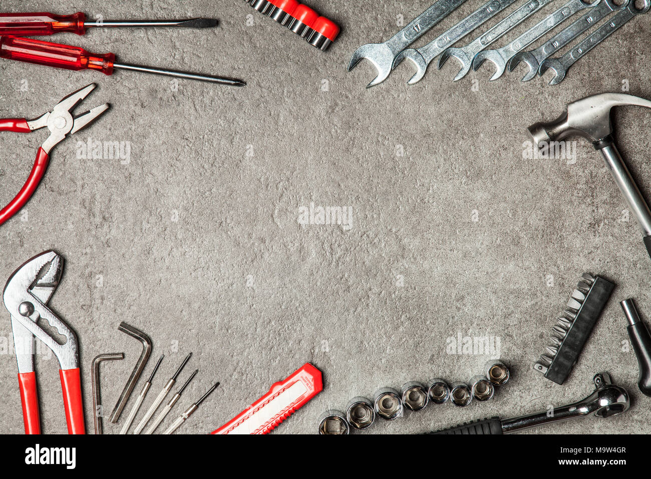 DIY Tools set Stock Photo - Alamy