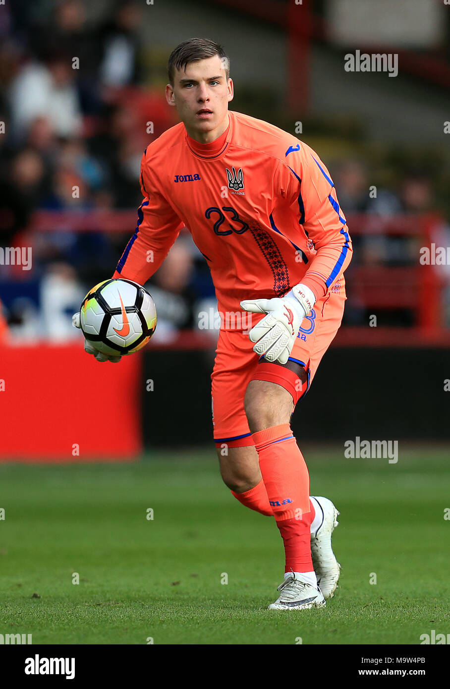 Ukraine U21's Andriy Lunin Stock Photo - Alamy