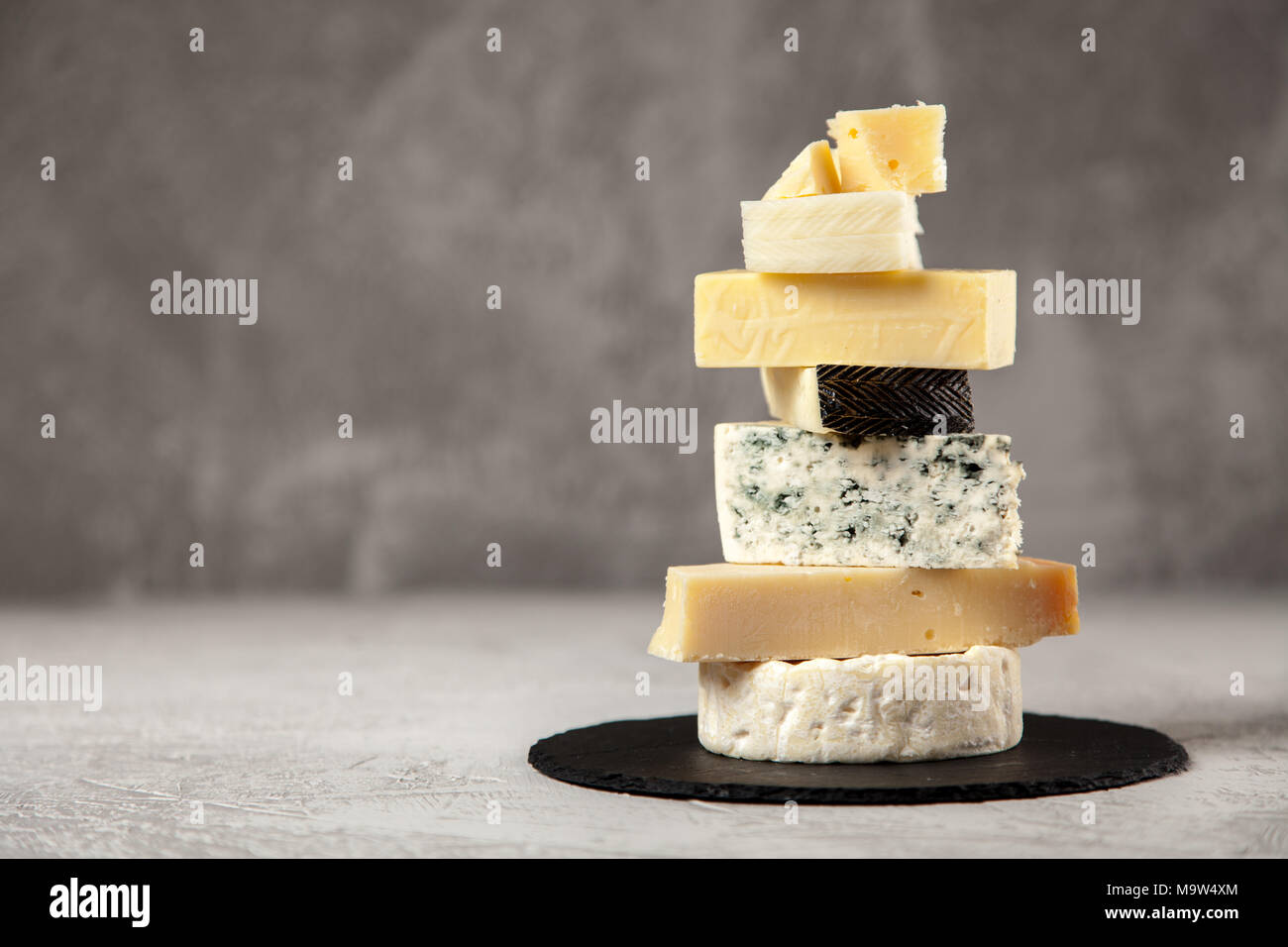 Different sorts of cheese Stock Photo - Alamy