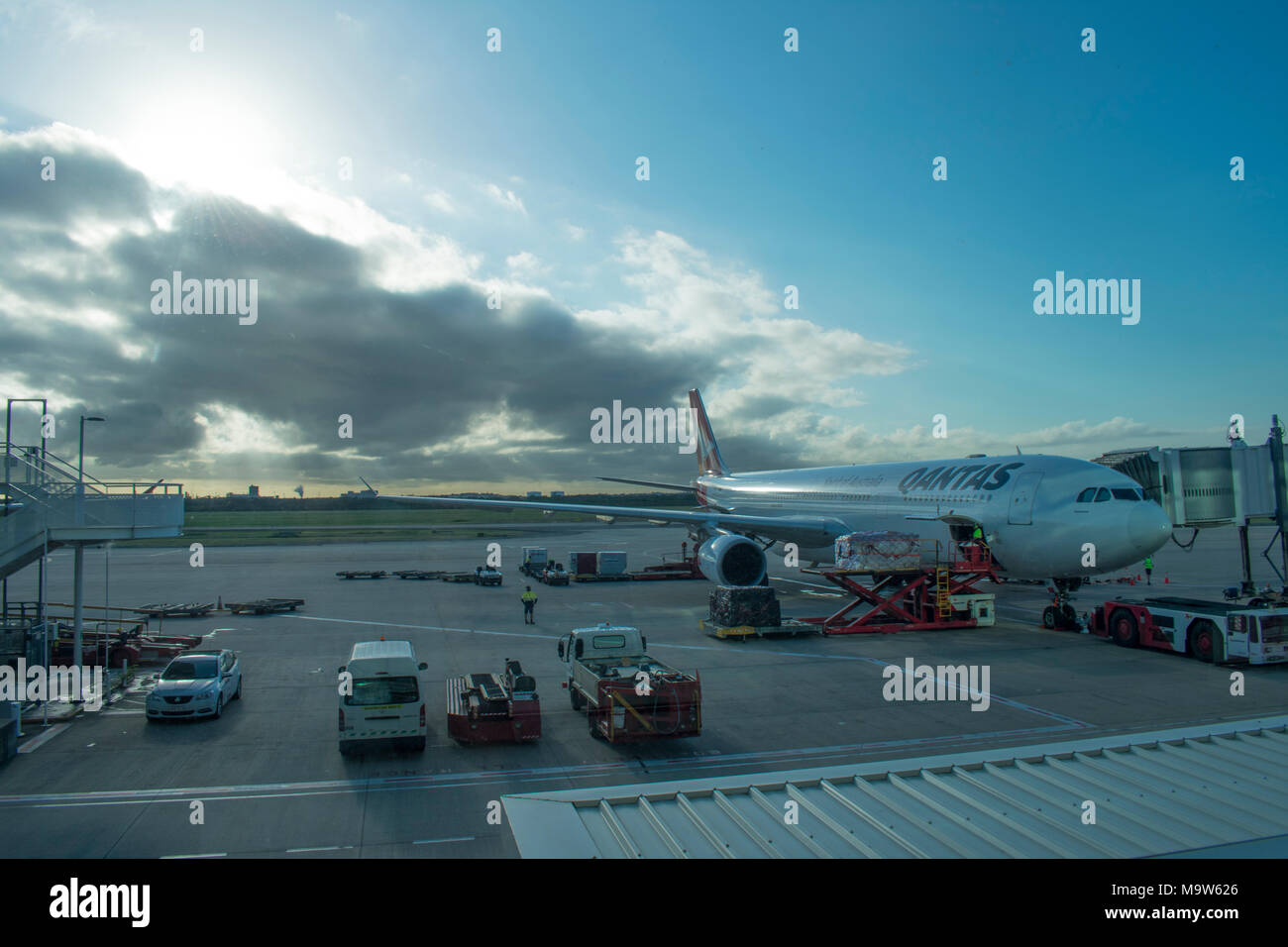 Plane landed back hi-res stock photography and images - Alamy