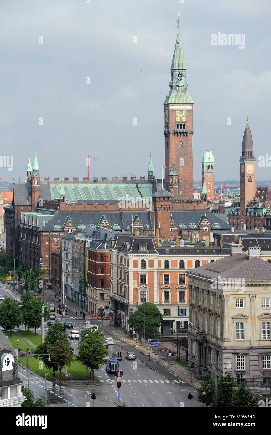 National Romantic style Kobenhavns Radhus (Copenhagen City Hall) built ...