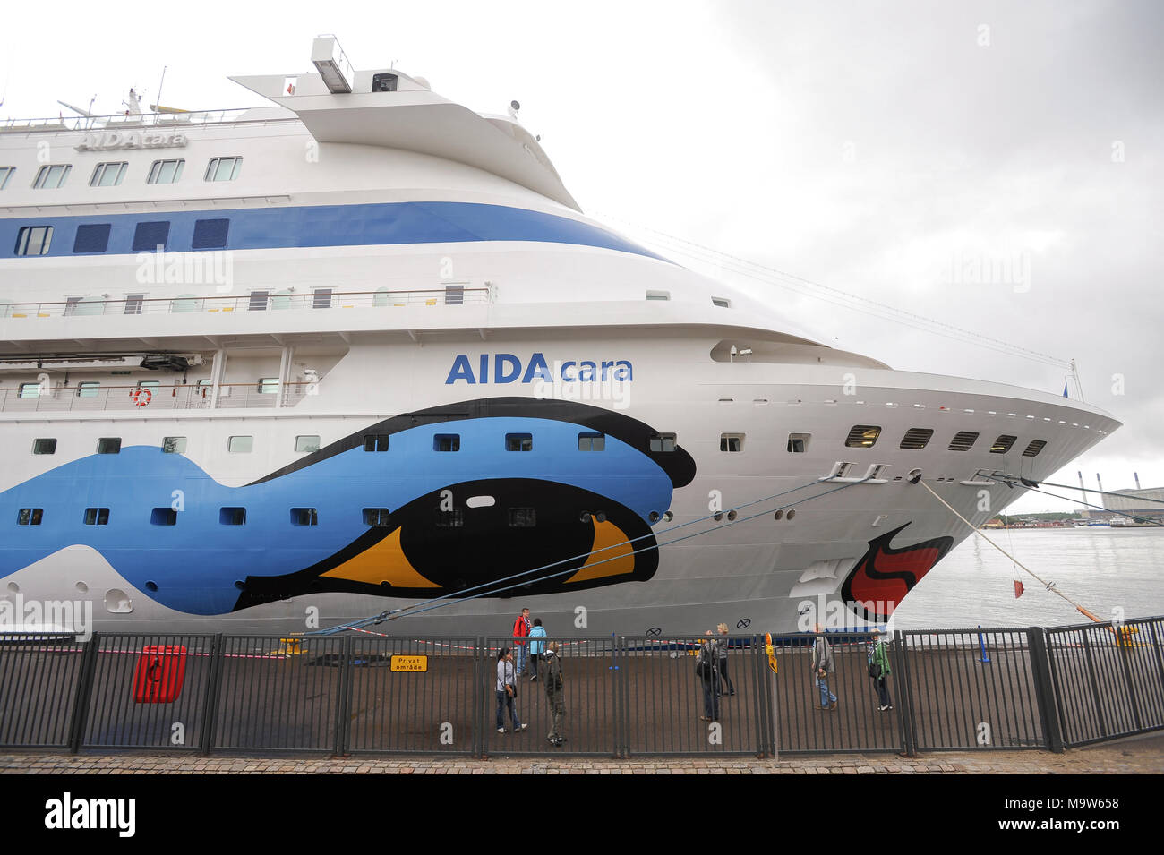 Cruise ship AIDAcara of AIDA Cruises in Langelinie in Harbour of ...