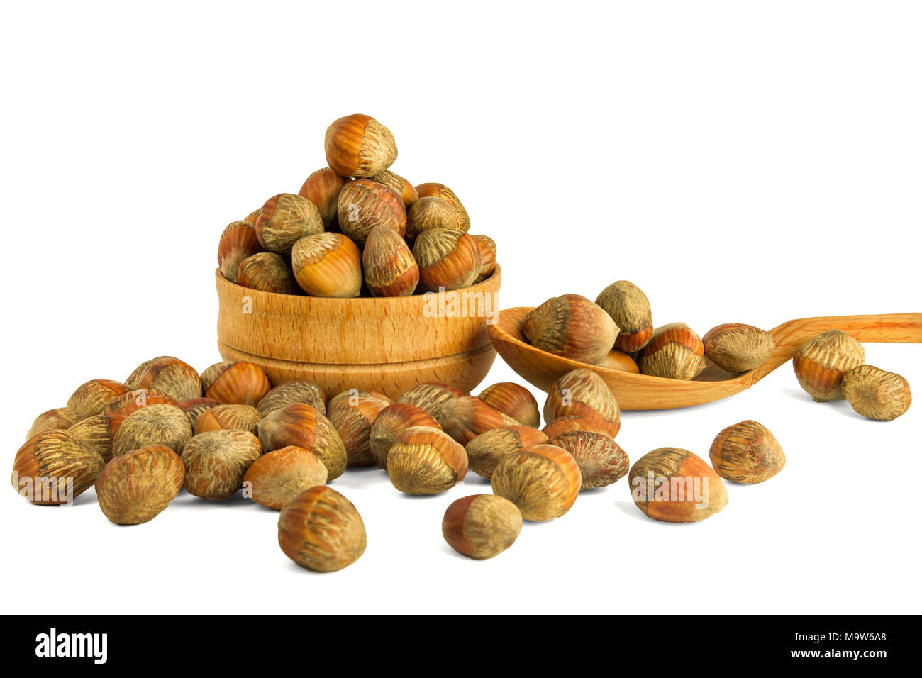 Walnut hazelnut isolate on a white background. Nuts hazel of a Turkish ...