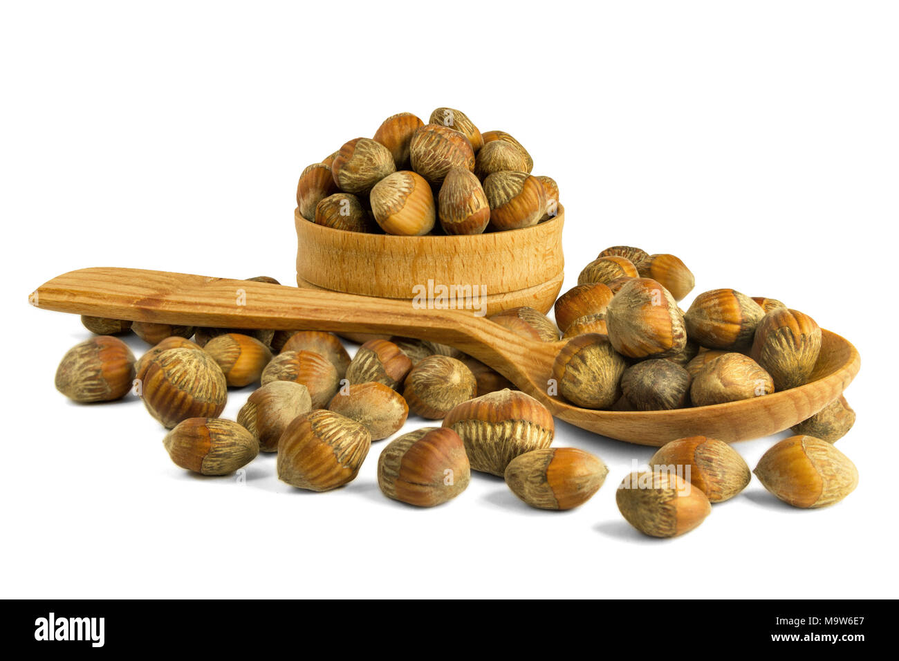 Walnut hazelnut isolate on a white background. Nuts hazel of a Turkish ...