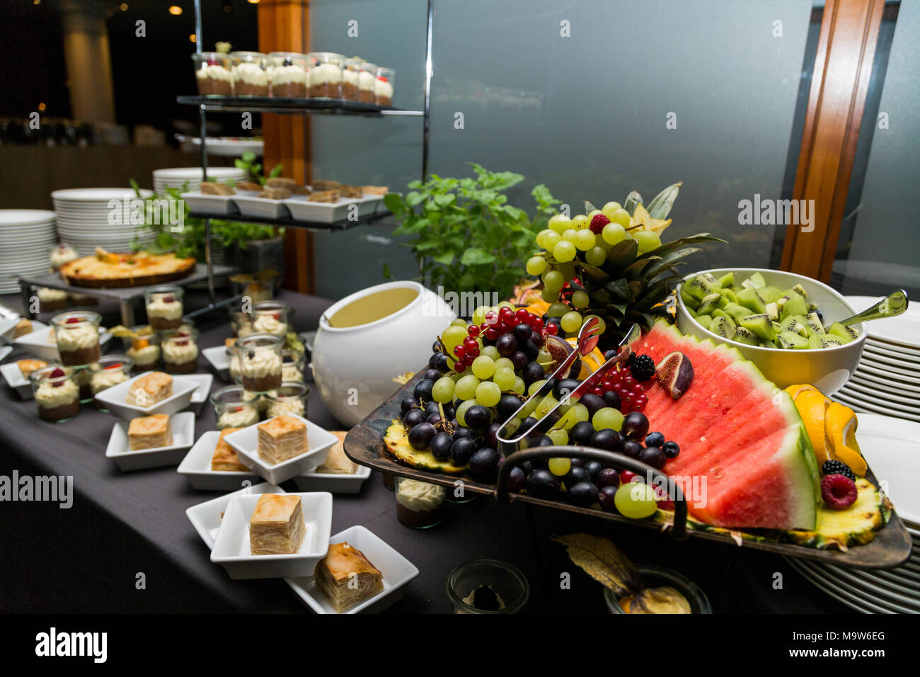 Wedding buffet with Cuisine Culinary Buffet Food Stock Photo - Alamy