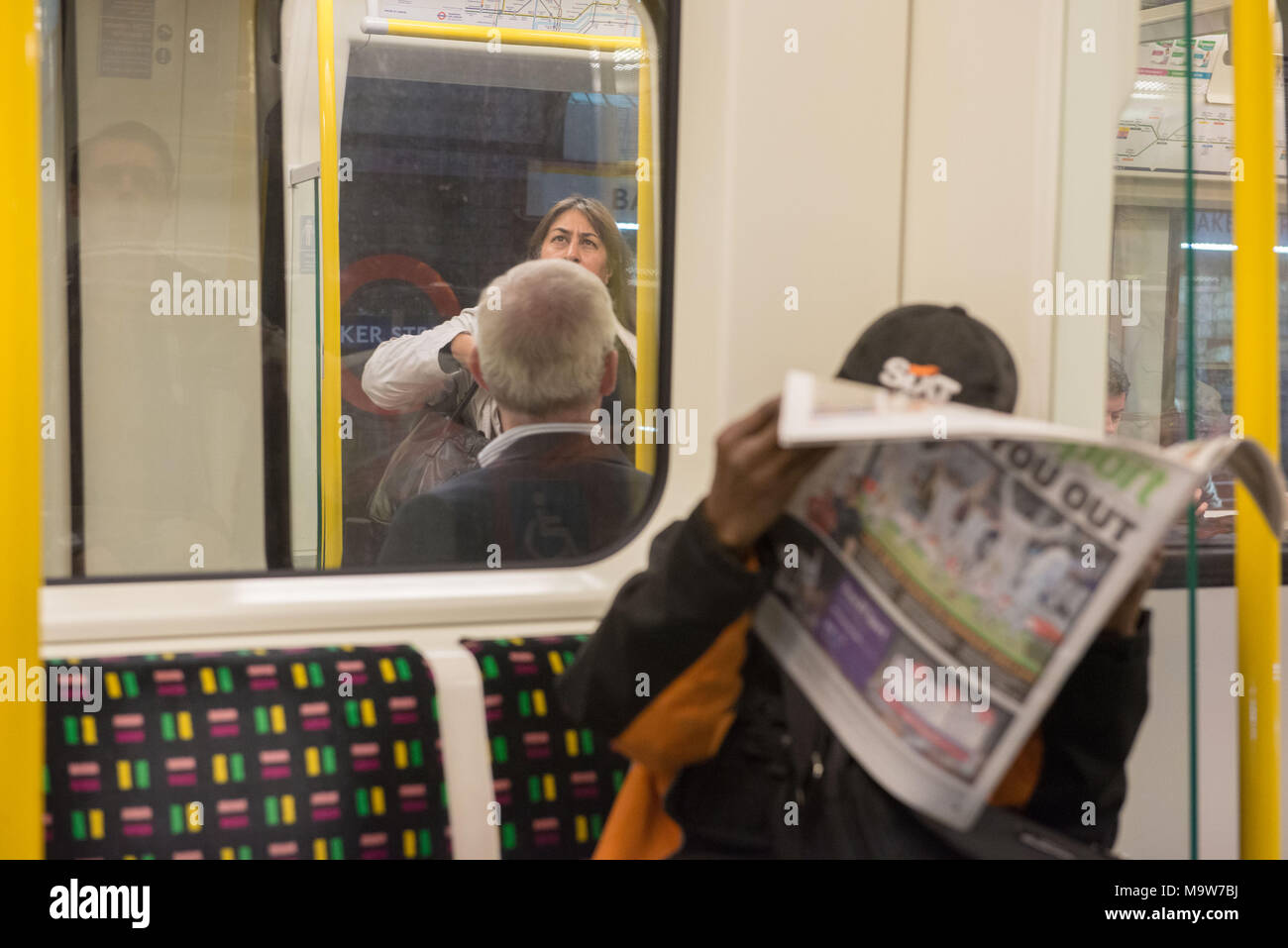 London underground passengers hi-res stock photography and images - Alamy