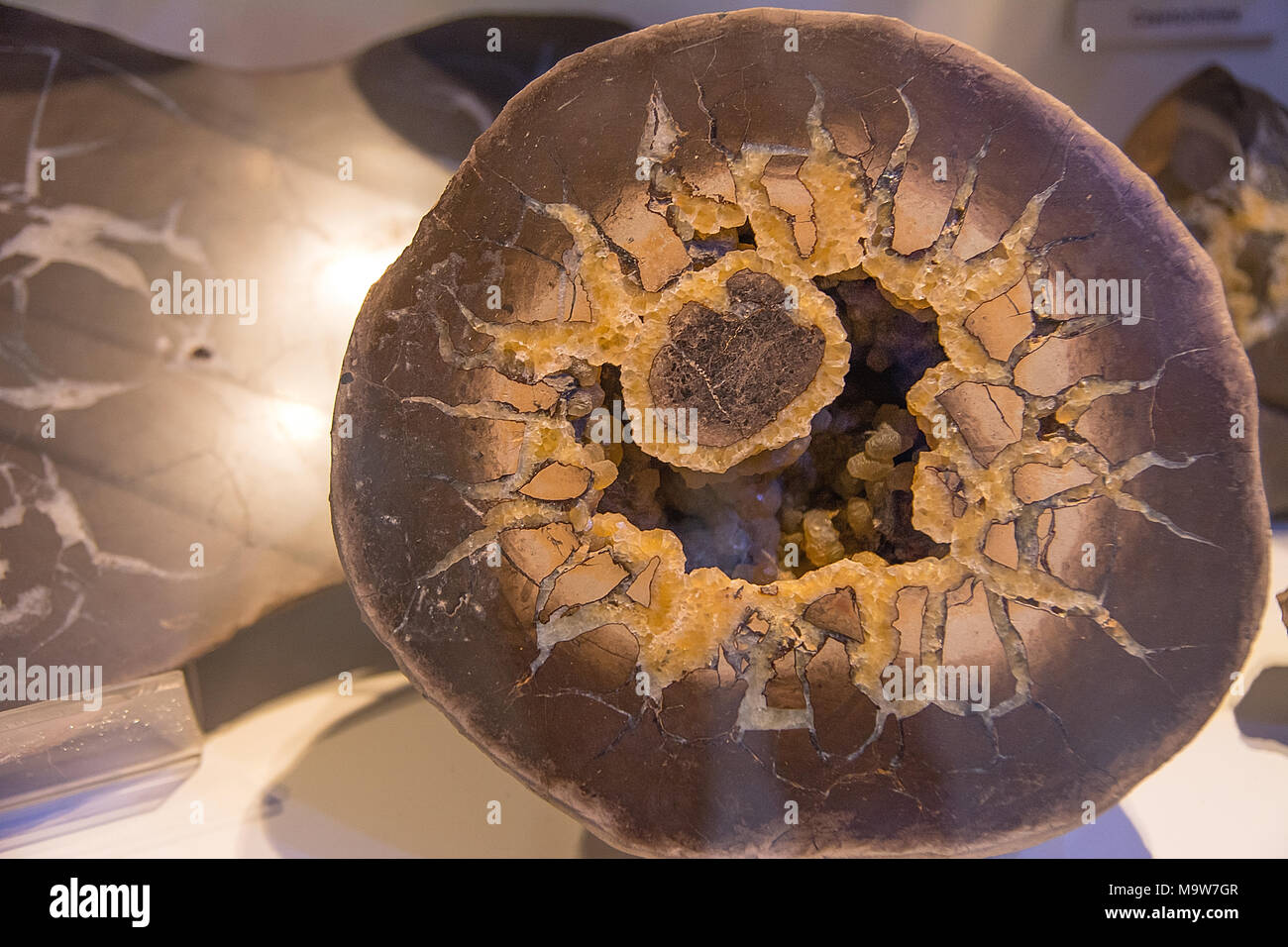 Calcite crystal in the rock Stock Photo - Alamy