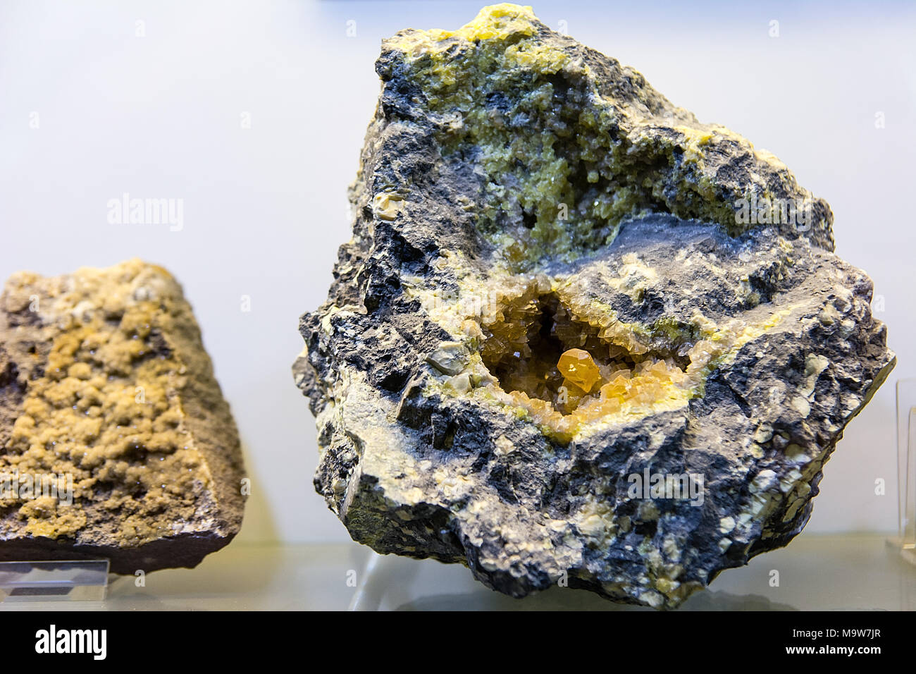 Calcite crystal in the rock Stock Photo - Alamy