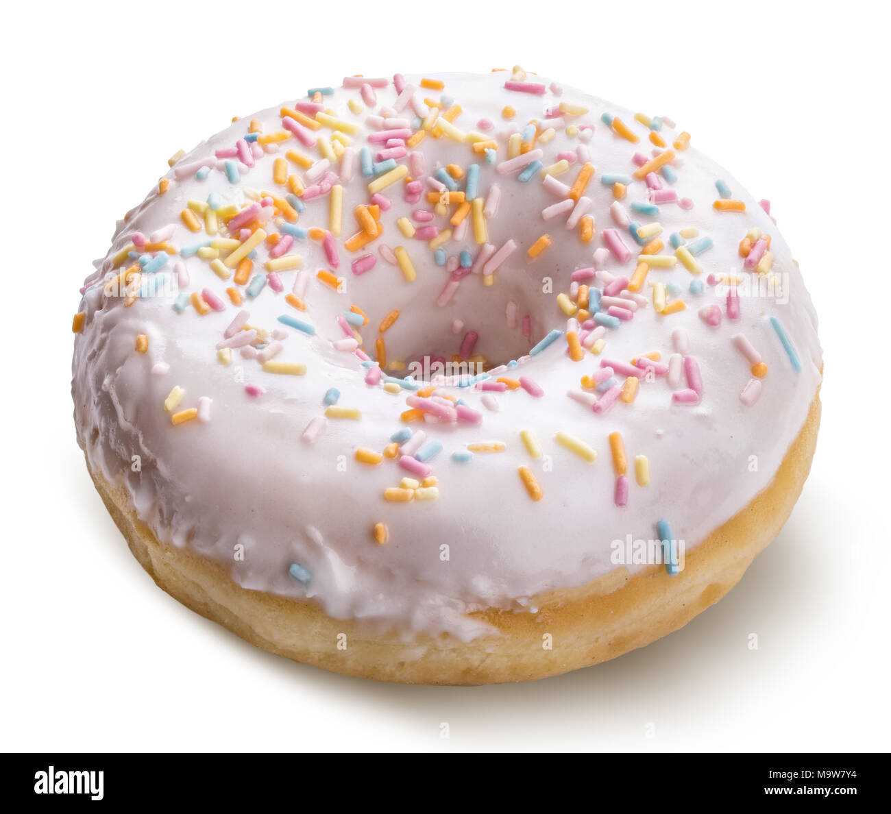 Sweet donut isolated with shadow on white background. Clipping path Stock Photo - Alamy