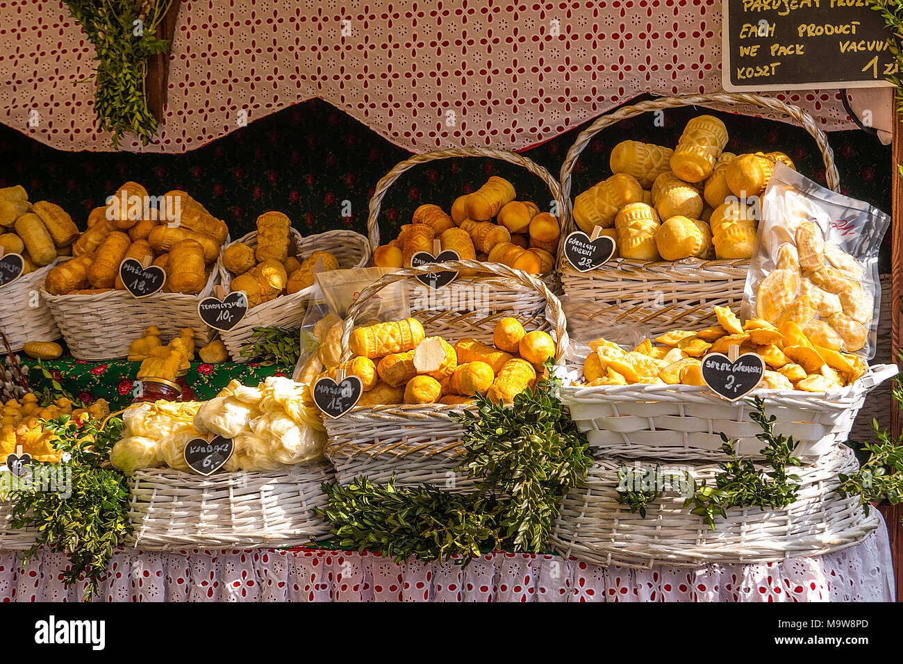 Zakopane oscypki smoked cheese hi-res stock photography and images - Alamy