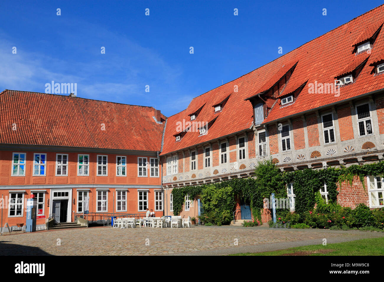 Bleckede / Elbe, castle at Biosphärium, Lower Saxony, Germany, Europe ...