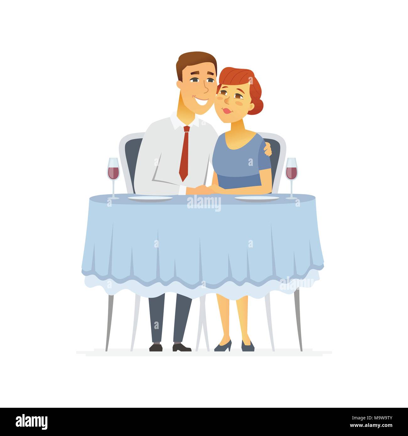 Embrace people illustration hi-res stock photography and images - Alamy