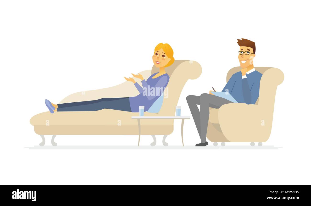 Psychiatrist couch cartoon hi-res stock photography and images - Alamy