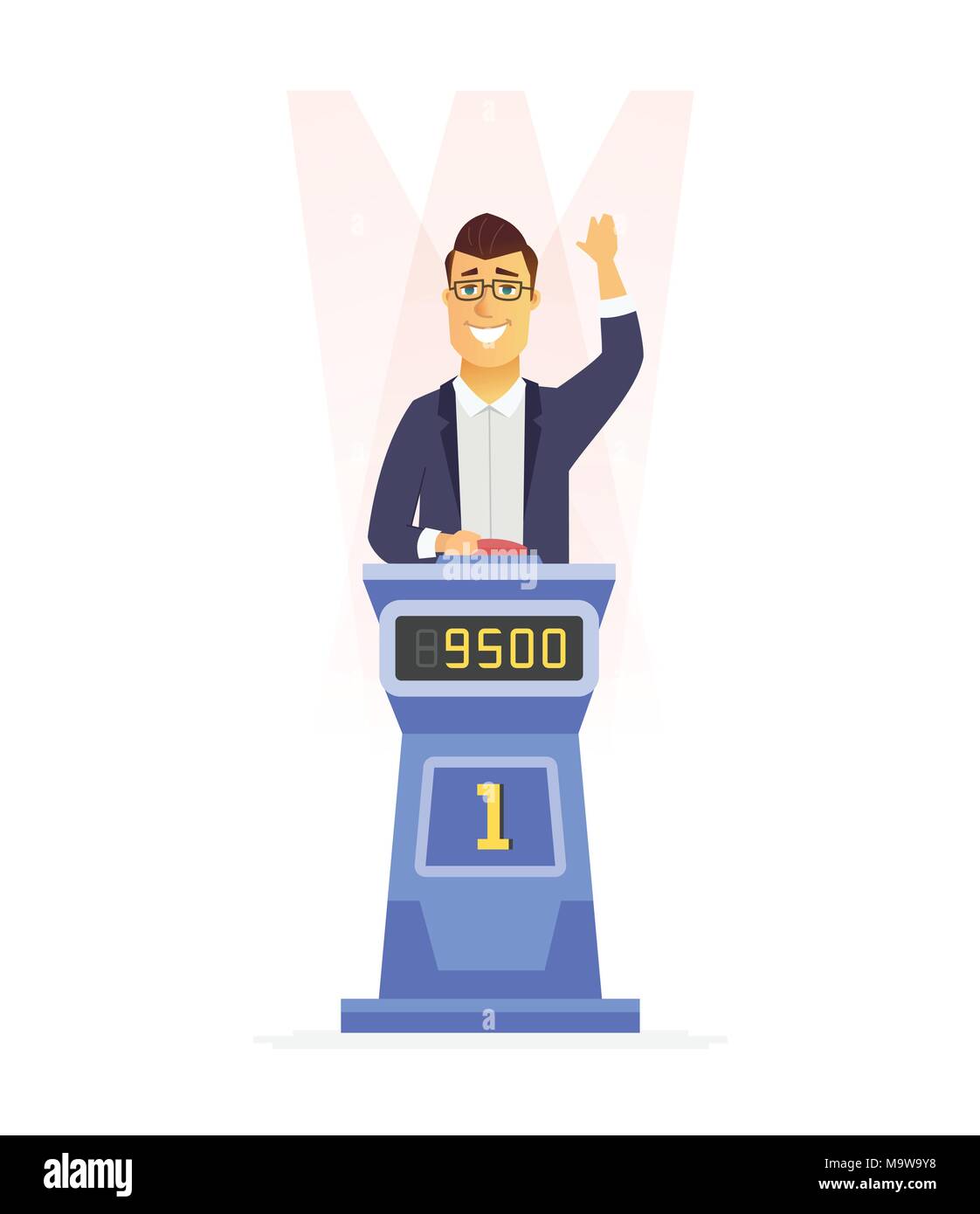 Tv quiz show contestant Cut Out Stock Images & Pictures - Alamy