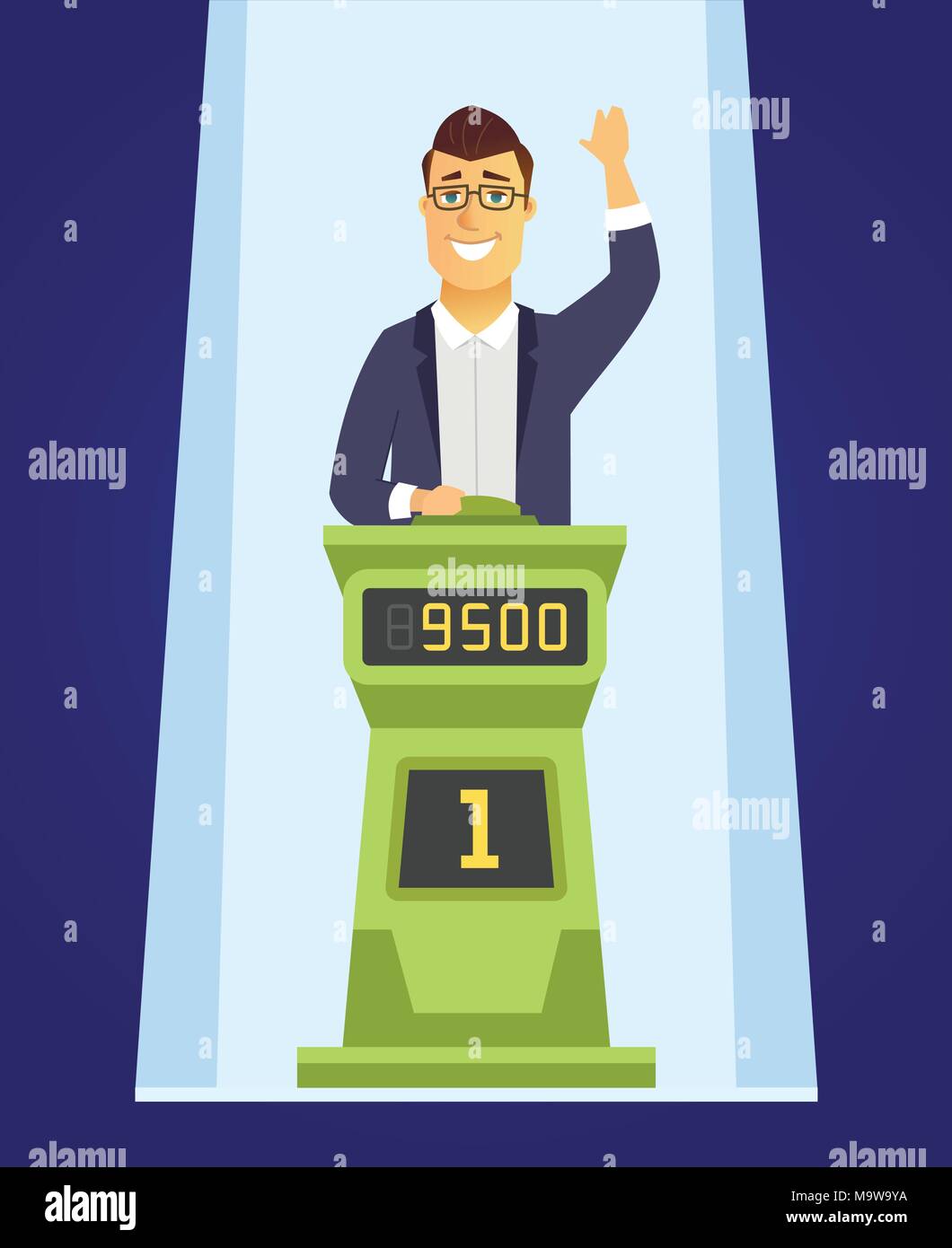 Game show contestant Stock Vector Images - Alamy