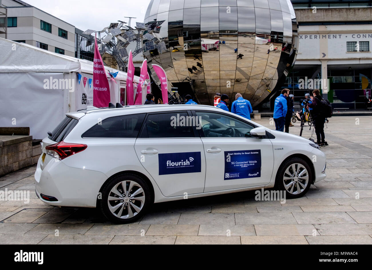 A fully autonomous 5G vehicle from Bristol University, Bristol england ...