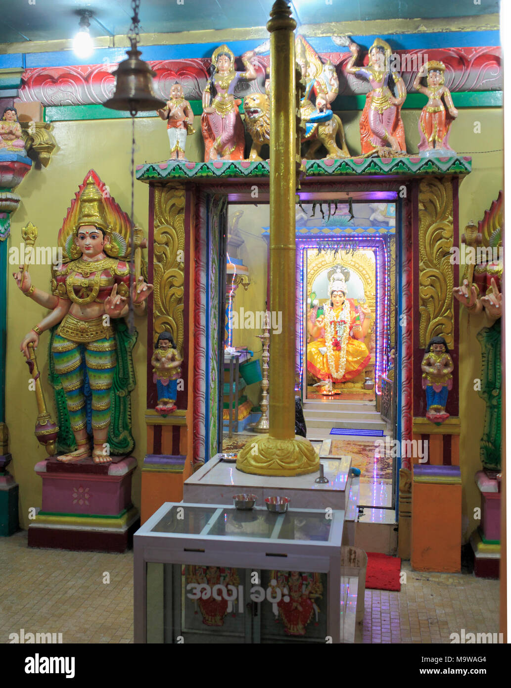 Myanmar, Yangon, Hindu temple Stock Photo - Alamy