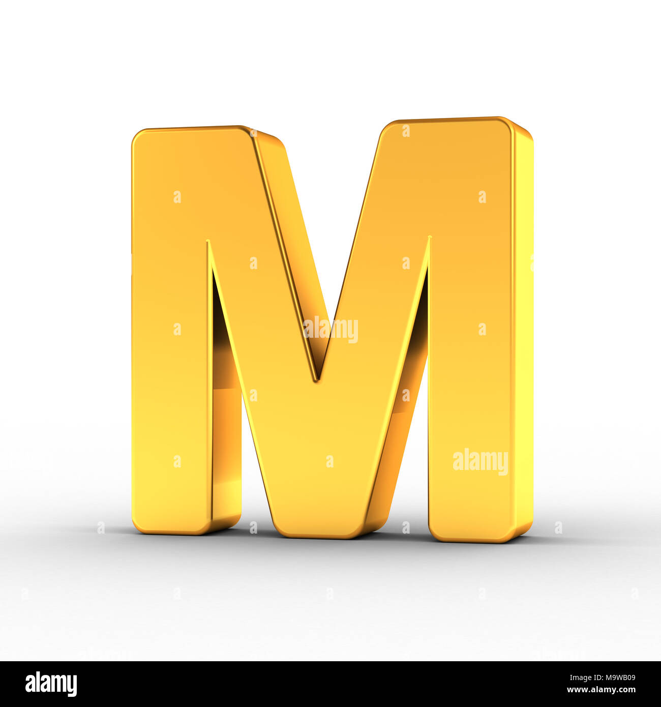 Gold Letter M