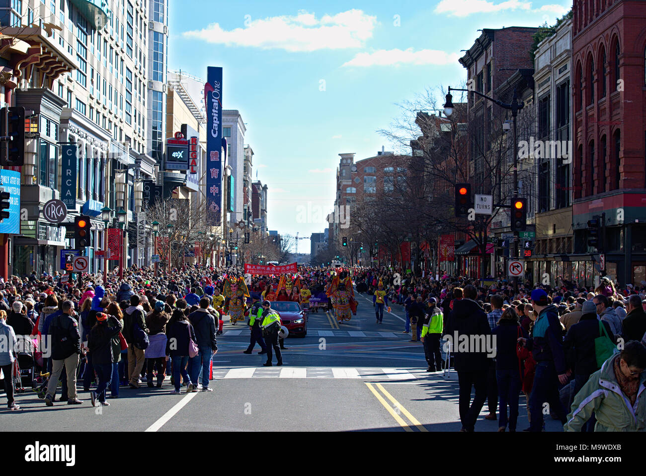Chinese New Year Parade procession 2018 Stock Photo - Alamy