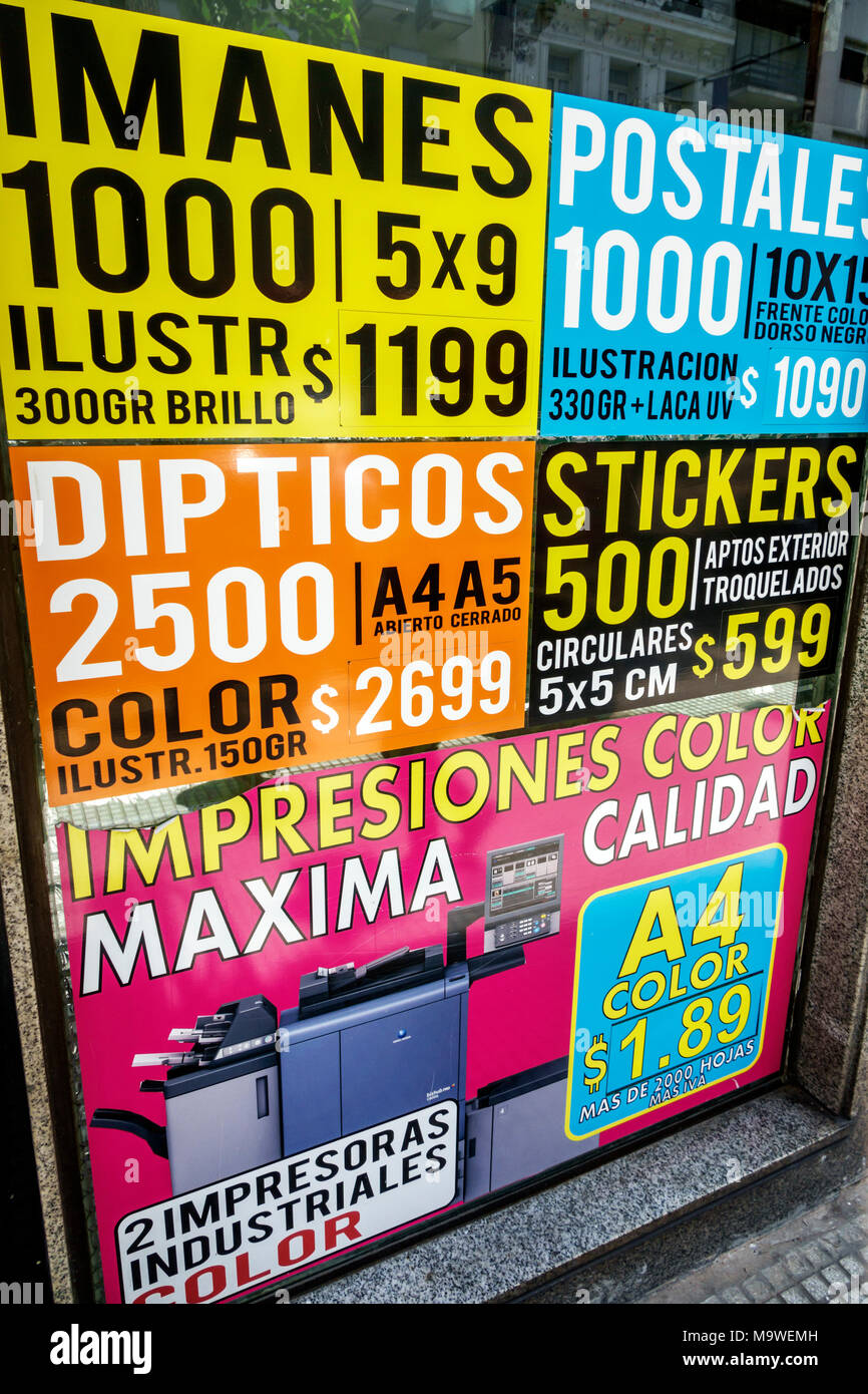 Buenos Aires Argentina,Recoleta,print shop,signs,printing services ...