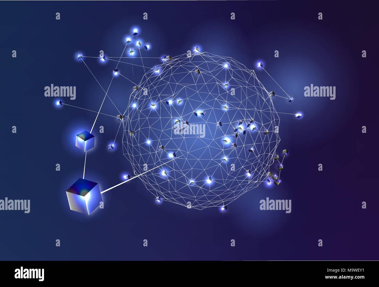Block chain security Stock Vector Images - Alamy