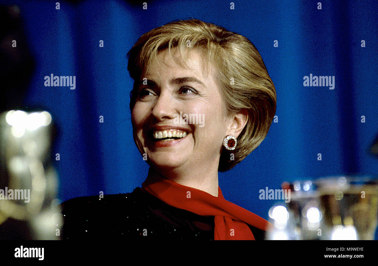 Washington, DC., USA, April 12, 1994 FIrst Lady Hillary Rodham Clinton ...