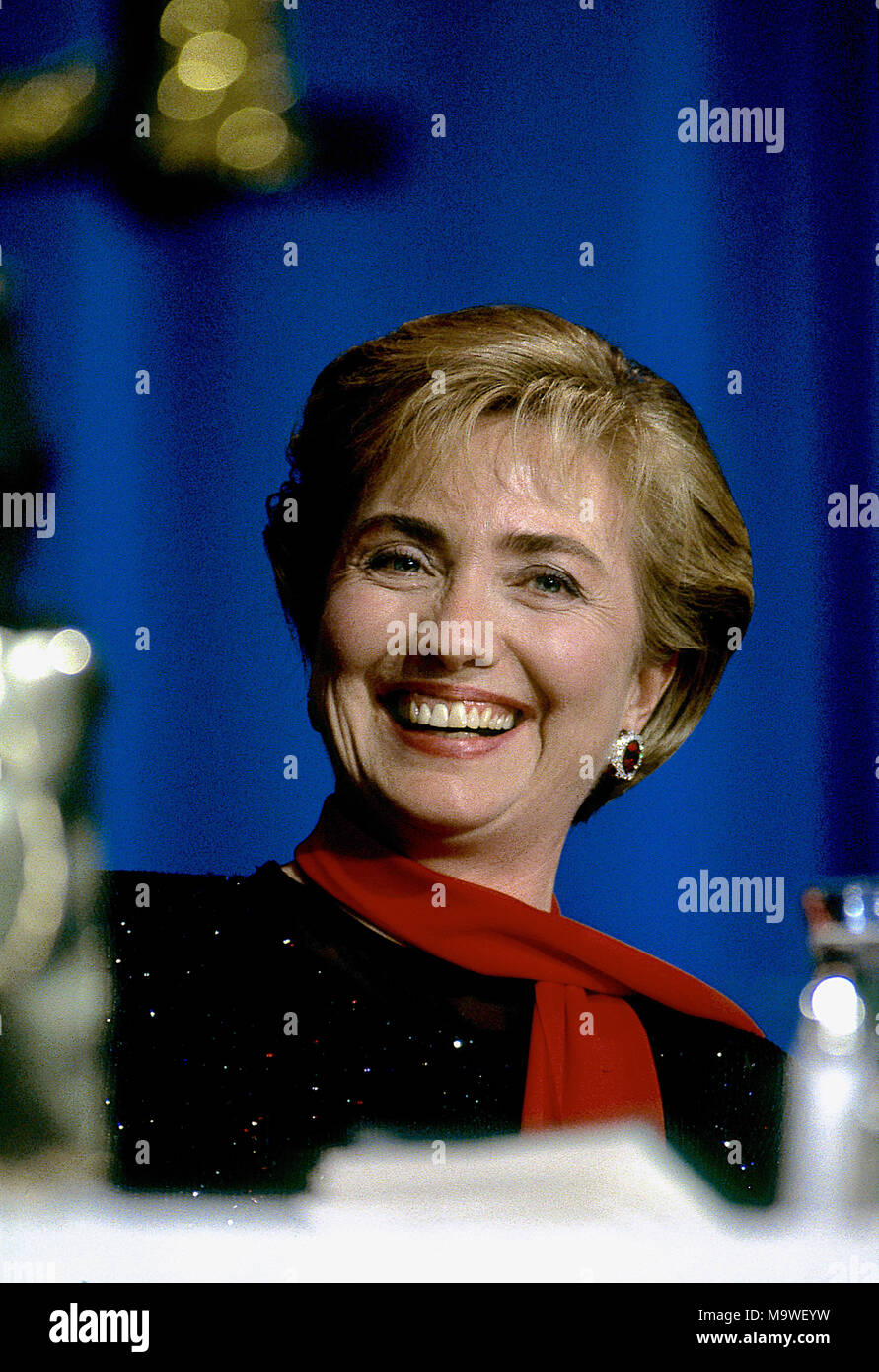 Washington, DC., USA, April 12, 1994 FIrst Lady Hillary Rodham Clinton ...
