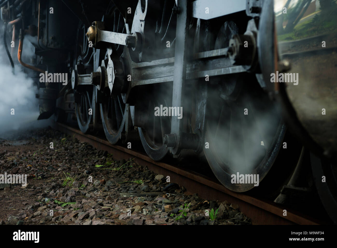Steam locomotive wheel mechanism hi-res stock photography and images ...