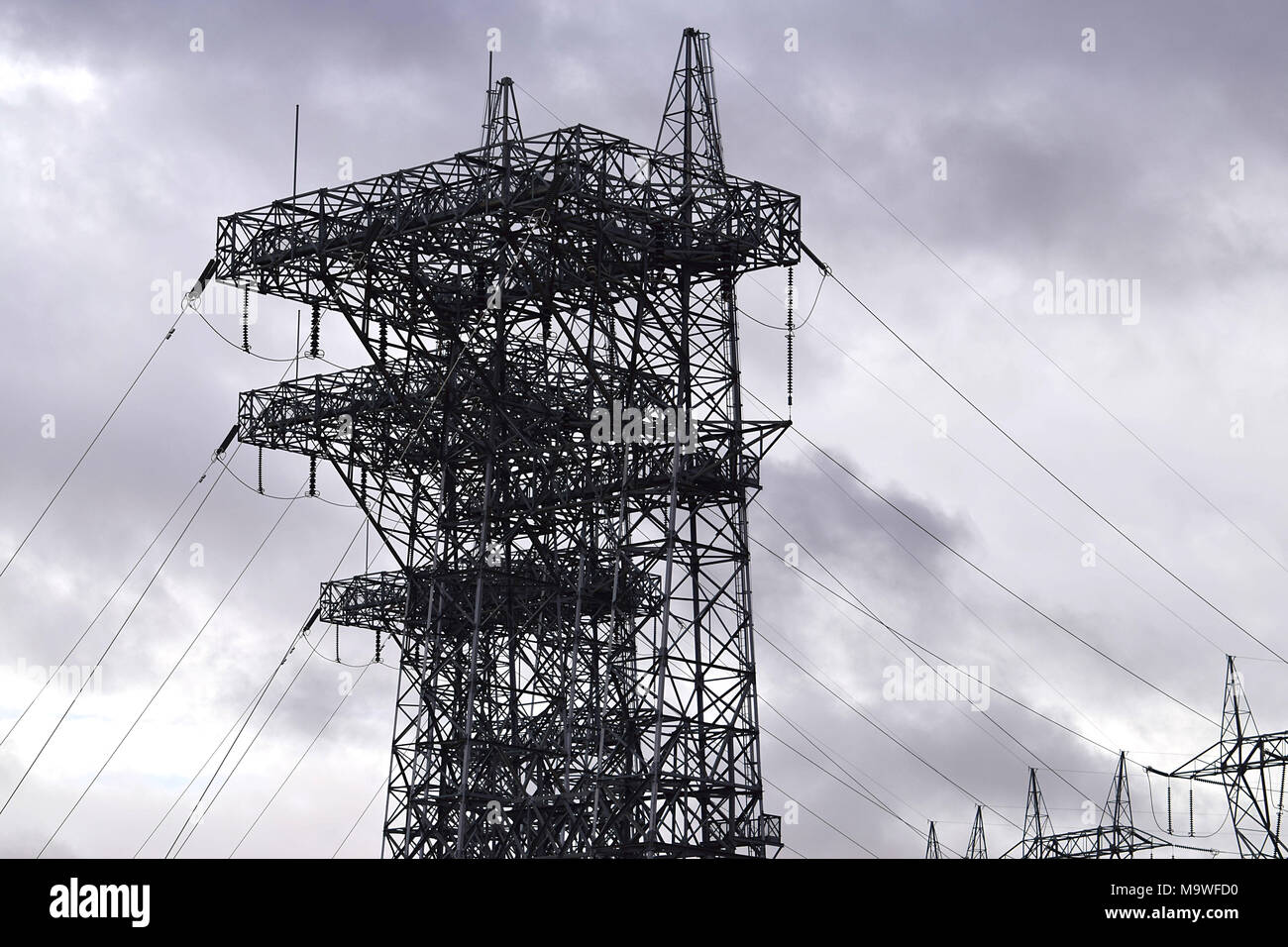 Electrical grid, near Glen Canyon Dam, Arizona, USA Stock Photo - Alamy