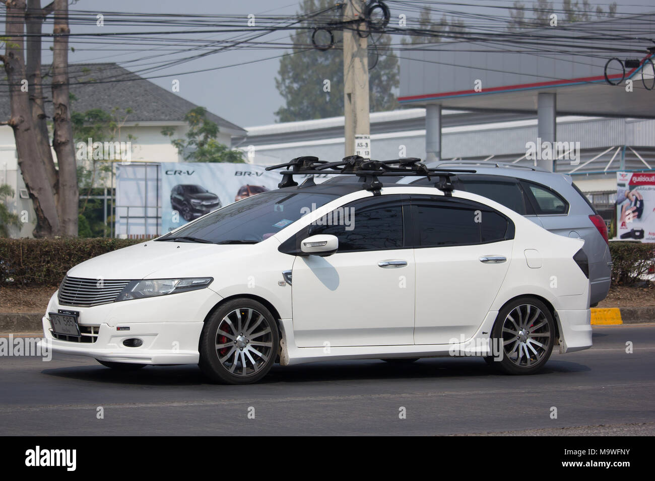 CHIANG MAI, THAILAND -MARCH 6 2018: Private Honda City Compact car ...