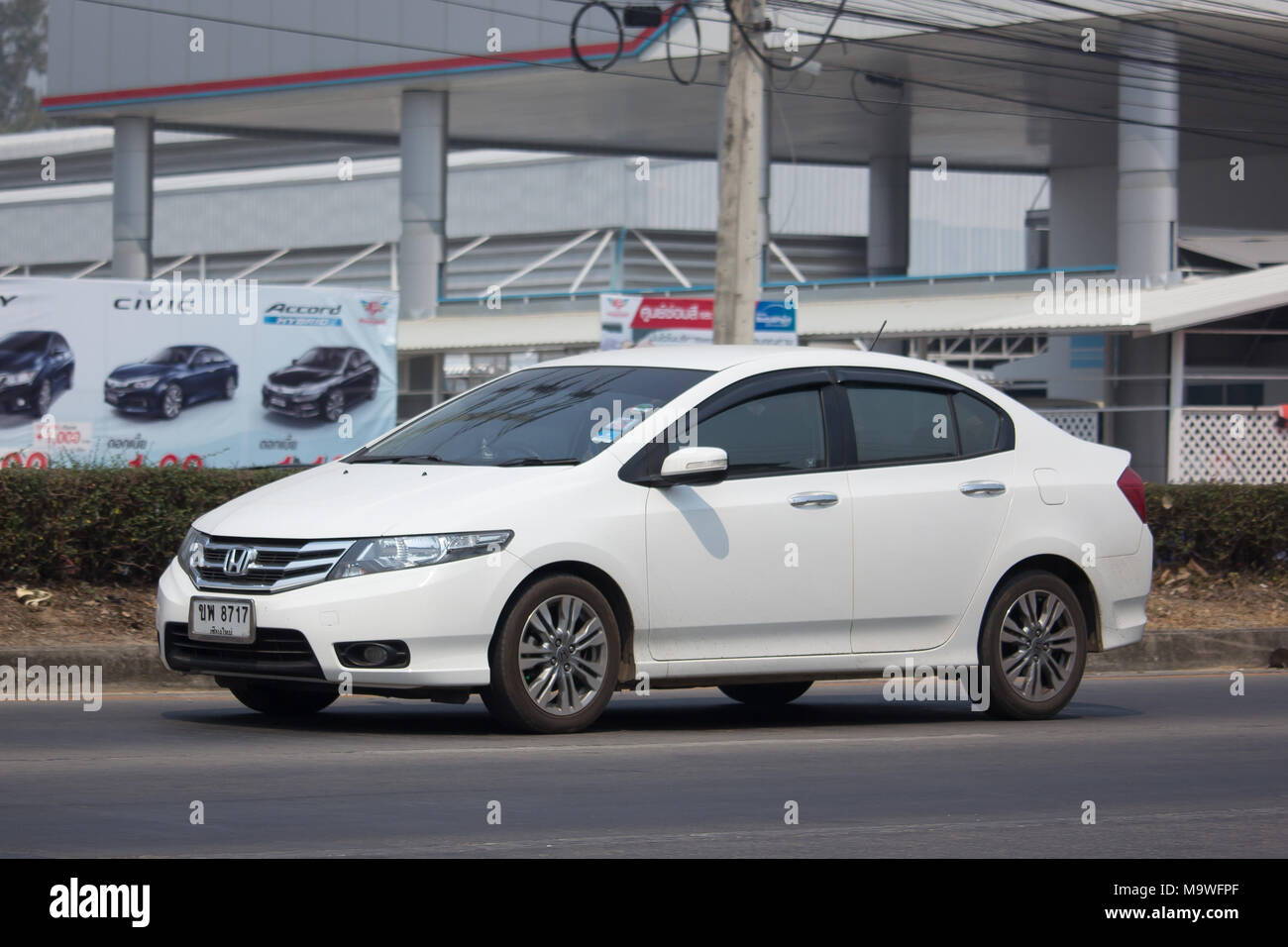 CHIANG MAI, THAILAND -MARCH 6 2018: Private Honda City Compact car ...