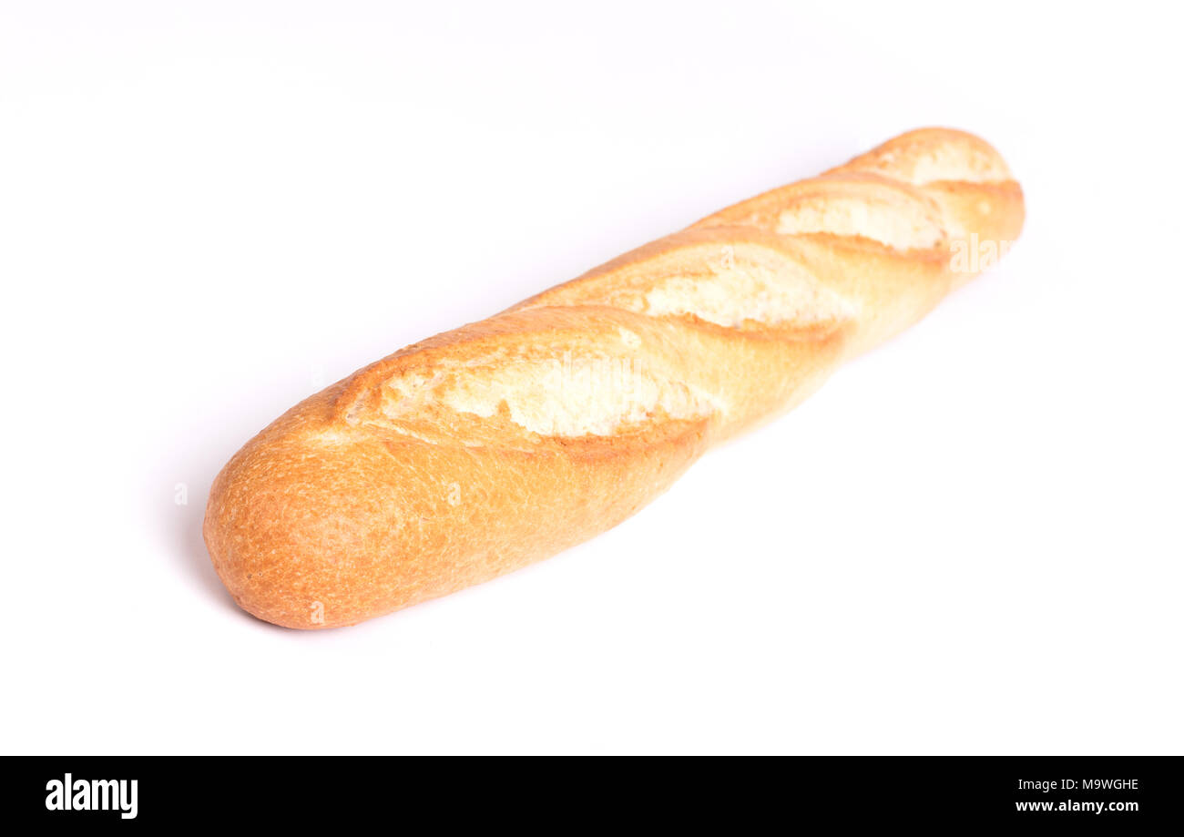 Baguette de pain - French bread isolated on white Stock Photo - Alamy