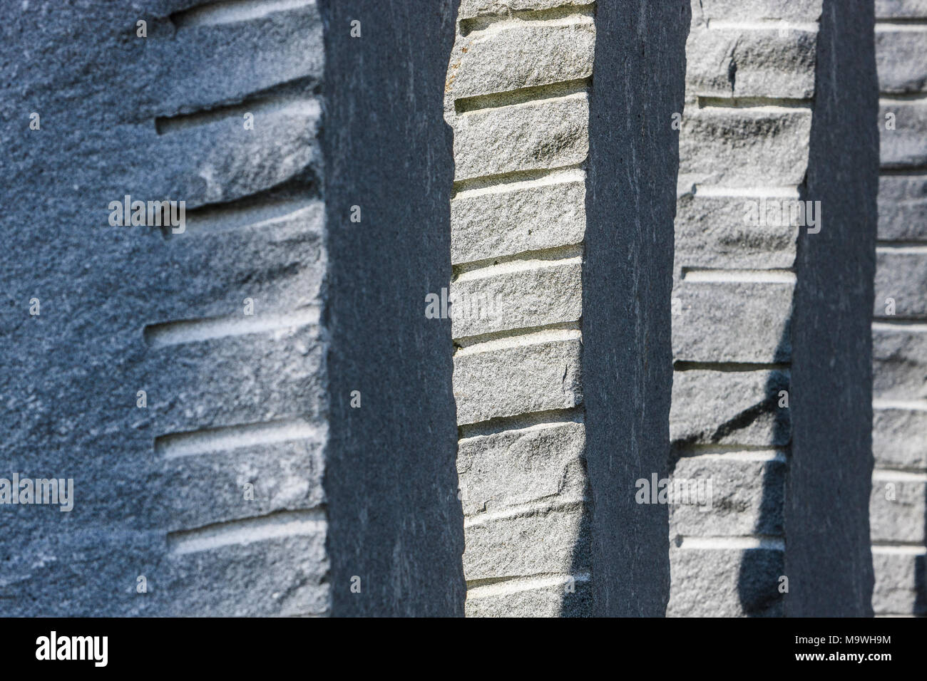 block of rough bluestone, hardstone from belgium Stock Photo - Alamy