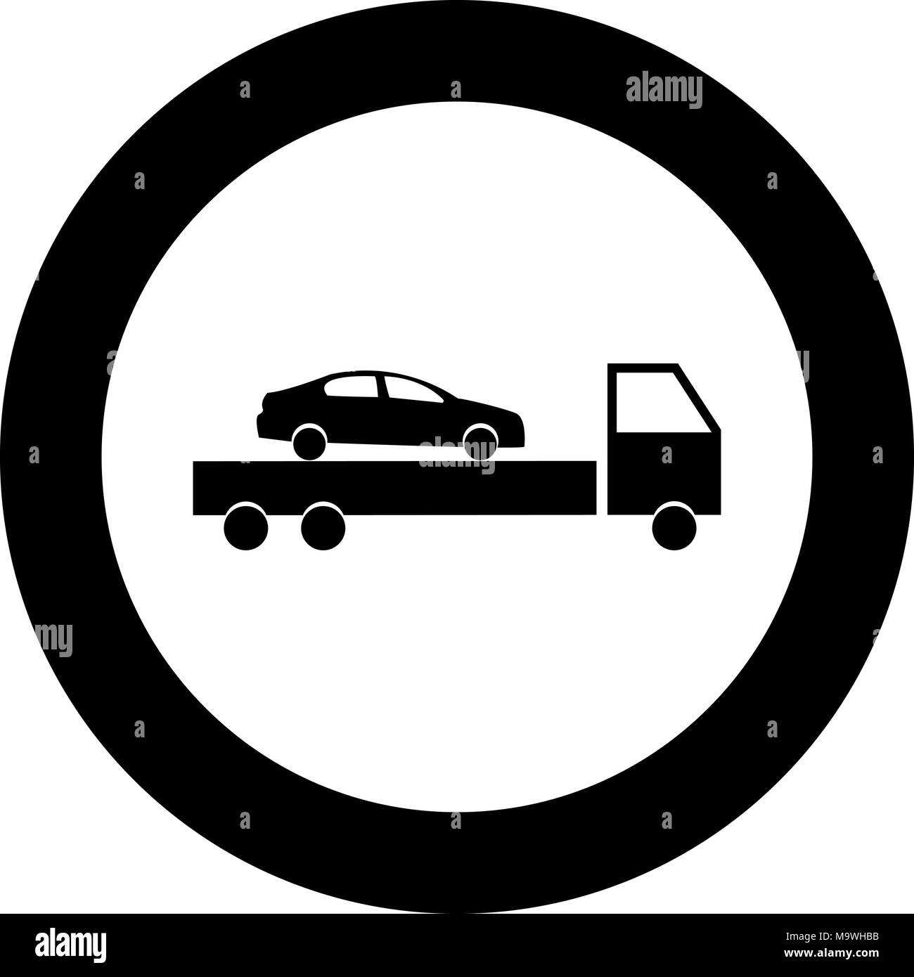 Vehicle recovery truck Black and White Stock Photos & Images - Alamy