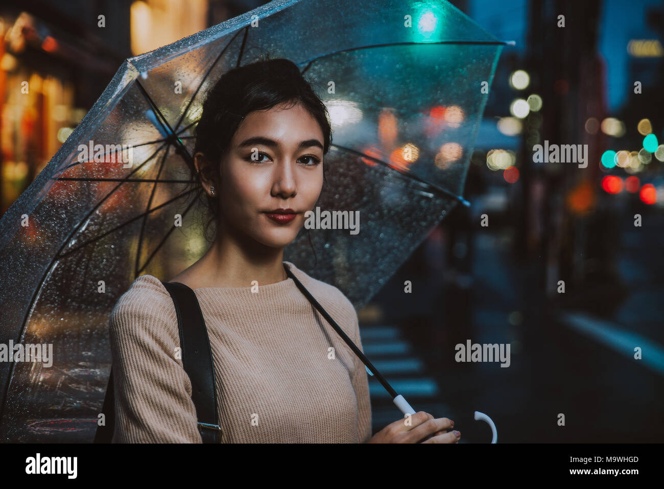 Japanese woman portrait in tokyo Stock Photo - Alamy